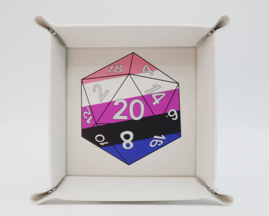 Pride D20 Snap Tray: Genderfluid – Darby's Dungeon